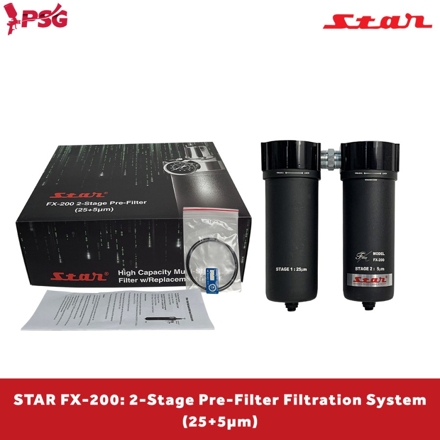 STAR FX-200: 2-Stage Pre-Filter Filtration System - Pusatspraygun.com
