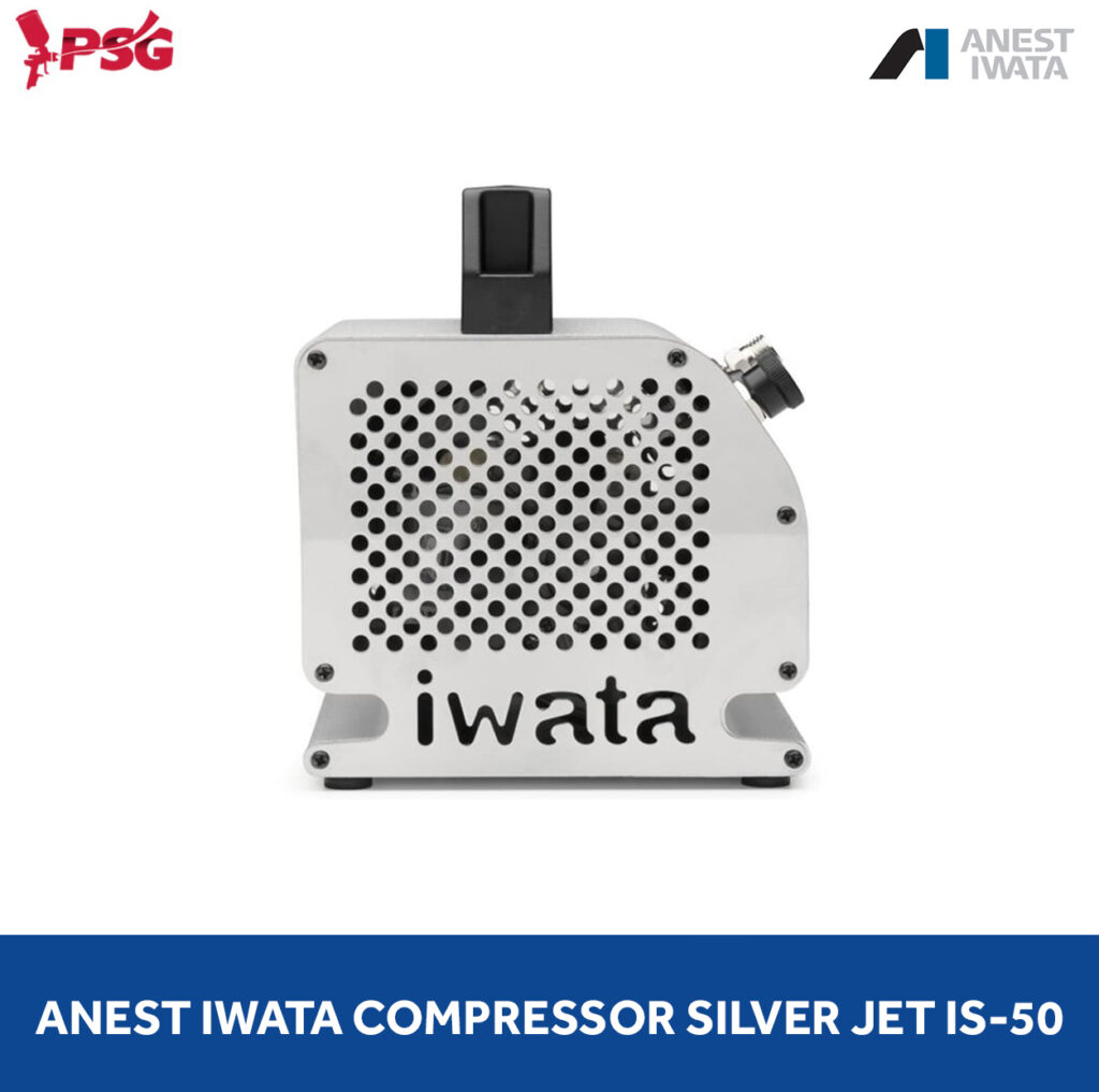 ANEST IWATA AIR BRUSH COMPRESSOR SILVER JET TIPE IS-50 - Pusatspraygun.com